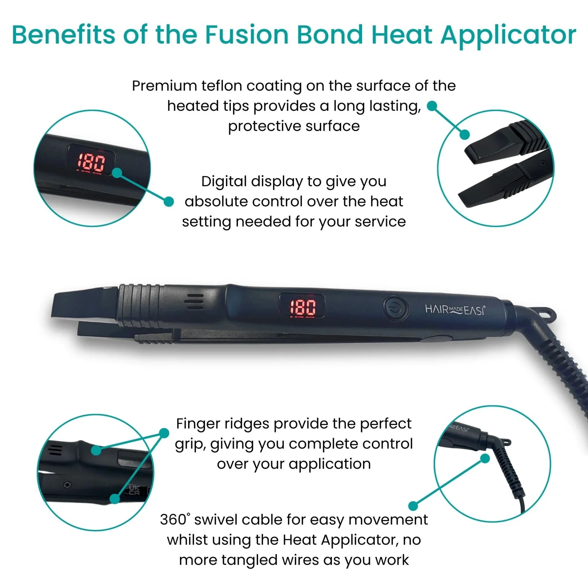 Fusion Bond Heat Applicator for Hair Extensions – Hair Made Easi