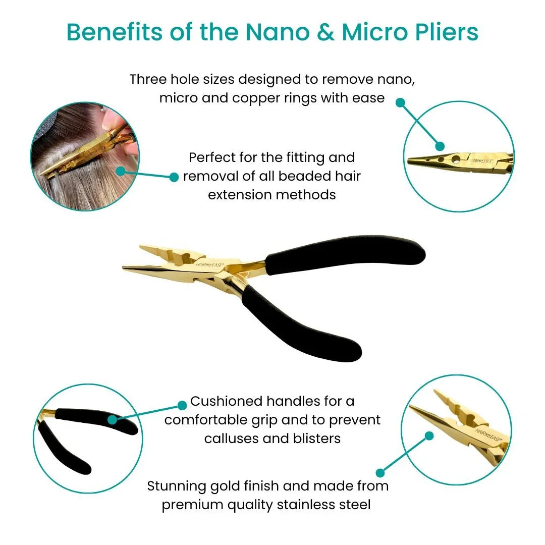 Micro Ring Pliers for Hair Extensions | Buy Online Today – Hair Made Easi